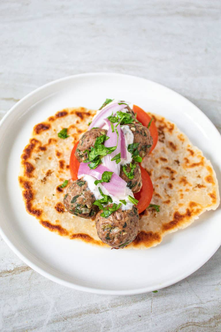 Lebanese-Inspired Turkey Kofta Meatballs - The Realist Food Blog
